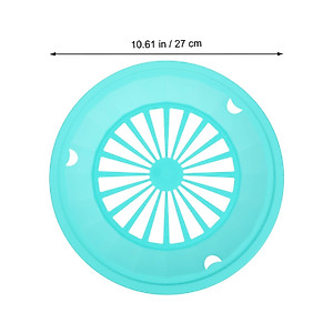 Cabilock 10Pcs Reusable Plastic Paper Plate Holders Round Paper Plate Trays Barbecue Plate Support Dinnerware for Outdoor Picnic Supplies (Mixed Color)