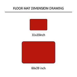 Vnurnrn Area Rug Cool Monster Truck Pattern, Anti Slip Rectangular Soft Indoor/Outdoor Floor Carpet Rugs Home Decor for Living Dinning Room Bedroom Kitchen 60x39 inch