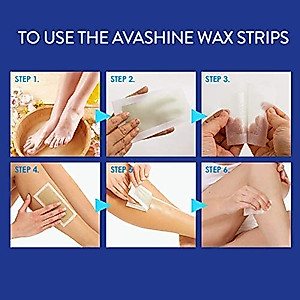 Creip Wax Strips, Hair Removal Wax Strips For Arm, Leg, Brazilian, Underarm Hair, Bikini, Waxing Kit with 32 Wax Strips
