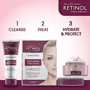 Retinol Night Cream – The Original Anti-Aging Retinol For Younger Looking Skin – Luxurious Restorative Moisturizer Works While You Sleep to Reduce Fine Lines And Other Signs of Aging