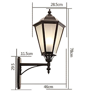 Raxinbang Outdoor Patio Balcony Garden Outdoor Simple Creative Home Garden Waterproof Wall lamp Aisle Corridor Door 78 46cm Wall Lights