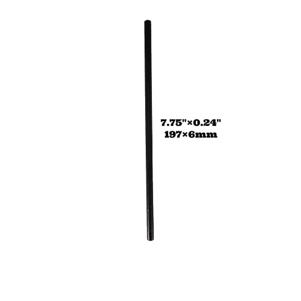 Black Paper Straws, 250Count, 7.75X0.24 inch, Strong and Durable Paper Straws for Drinks, Disposable Drinking Straws Bulk