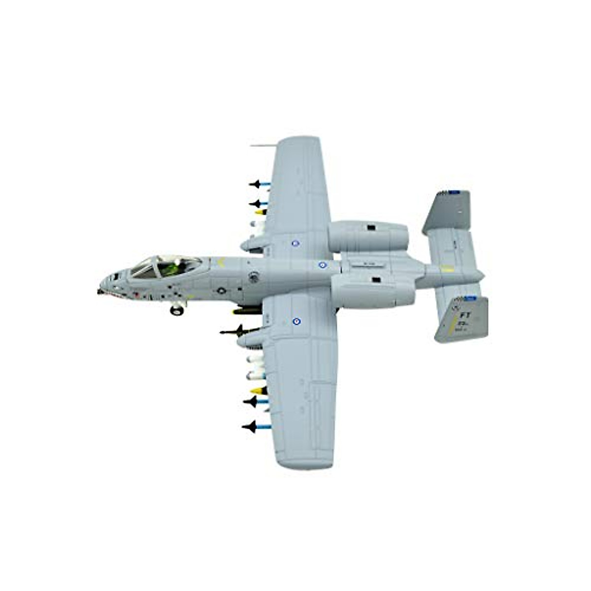 TANG DYNASTY(TM) 1:100 A-10 Thunderbolt II Ground Attack Aircraft Metal Plane Model,US Air Force, Military Airplane Model,Diecast Plane,for Collecting and Gift (Conventional Coating)