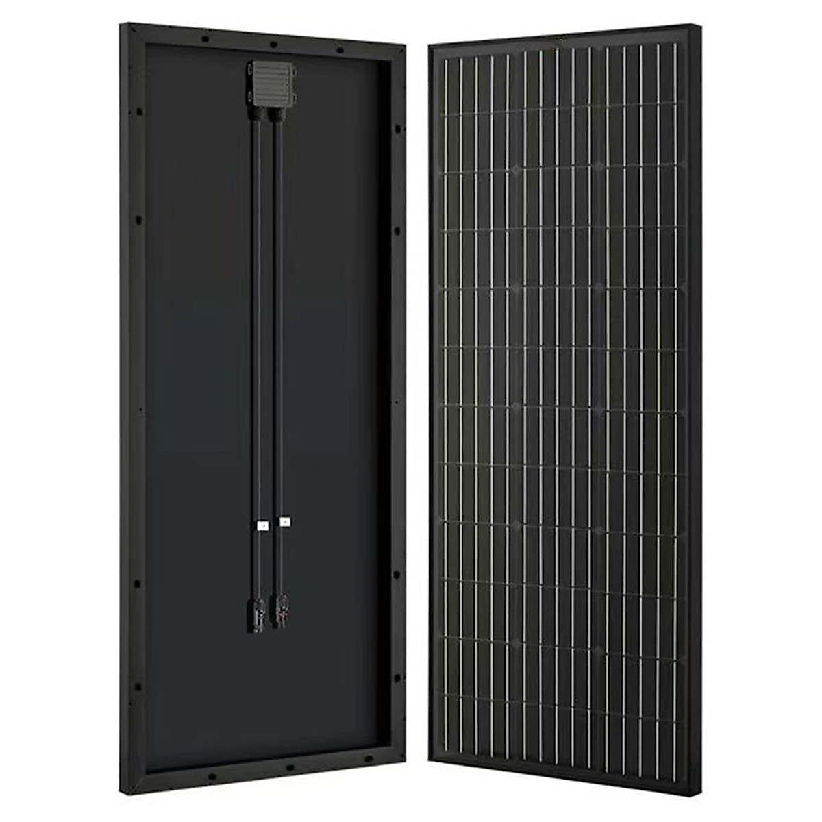 Solar Panel, 100w 12v Monocrystalline High-Efficiency Solar Panel, Module with Connector (Panel Only, Compact Design)…