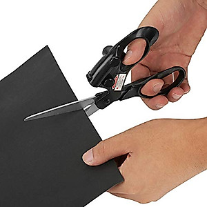 Sewing Guided Scissors for Fabrics/Paper/Crafts Cutting, Sewing Cut Straight Fast Right-Handed Scissors with Laser Guided, Gifts for Professional Tailors and Beginners