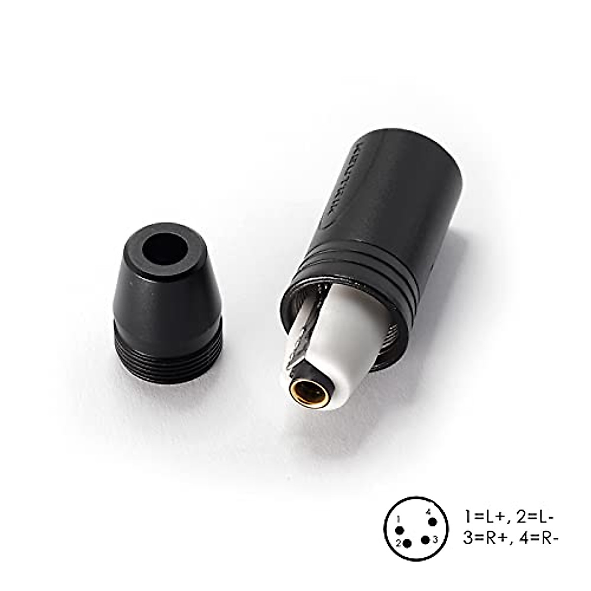 DD ddHiFi XLR44B XLR 4pin to 4.4mm Balanced Adapter Adapt XLR Traditional Desktop Devices to 4.4mm Audio Device or Earphone