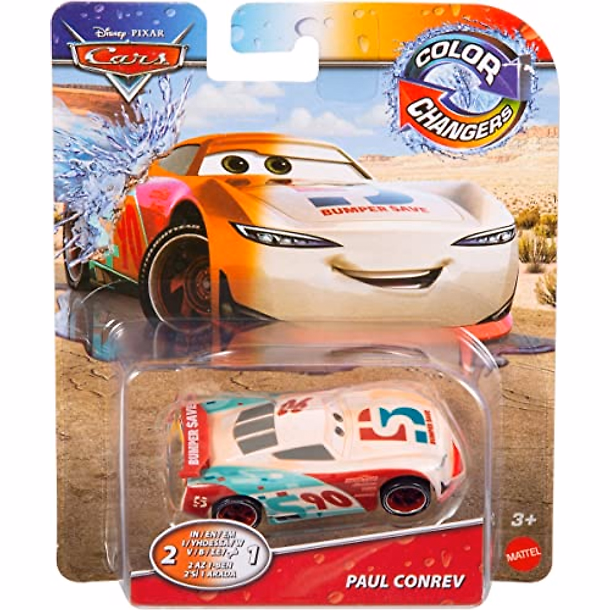 Pixar Disney Cars 1:55 Scale Color Changers Paul Conrev