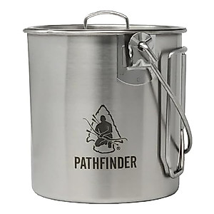 The Pathfinder School Stainless Steel Bush Pot and Lid Set (120 ounce)