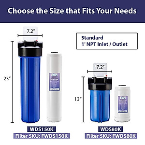 iSpring FWDS150K Anti Scale Water Filter Replacement Cartridges, 20” x 4.5”, White