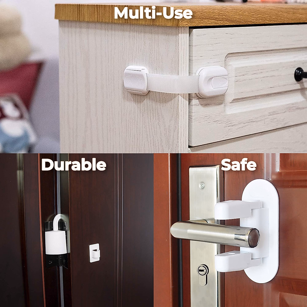 Child Proofing Kit: Baby Proof Set 75 Pieces Magnetic Cabinet Locks Outlet Covers Flexible Adhesive Corner Edge Guards Adjustable Size Safety Furniture Latches Kitchen Cupboards Drawers Cabinets Doors