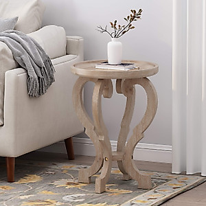 Christopher Knight Home Eleanor French Country Accent Table with Round Top, Natural
