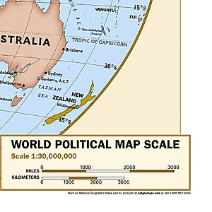 National Geographic Kids Beginners World Education: Grades K - 3 Wall Map - Laminated (51 x 40 in) (National Geographic Reference Map)