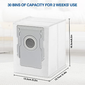 10 Pack Vacuum Bags for irobot Roomba bags i &S& j Series, Replacement for irobot Roomba i7 i7+(7550), i3+EVO(3550) i1+ i4+ i6+ i8+ s9(9150) s9 Plus(9550) j7+(7550) All Automatic Dirt Disposal Bags