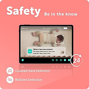 Cubo Ai Plus Smart Baby Monitor and 3-Stand Set | HD Night Vision Camera with A.I. Baby Safety Alerts, Sleep Analytics and Two-Way Audio | iOS, Android and Smart Home Compatible
