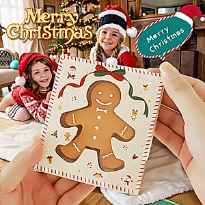 1 Pack Gingerbread Man Shaped Scented Candle, Aesthetic Aroma Soy Wax Christmas Decorative Candle, Decorative Aromatherapy Candles, Prefect for Christmas Eve Party Decoration and Gift