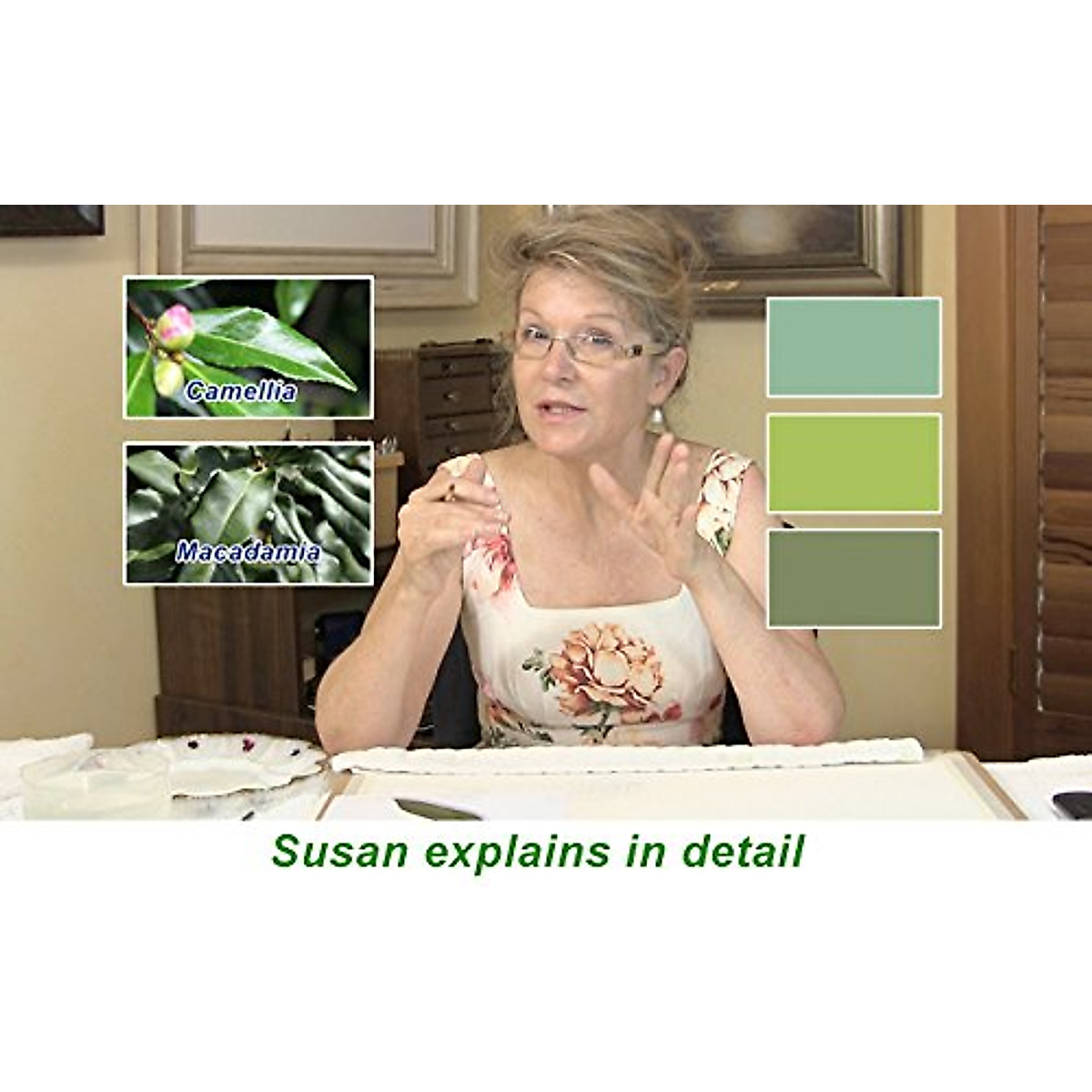 Susan Harrison-Tustain's Watercolor Masterclass Volume One. Life-like leaves, vibrant greens and 5 crucial elements for a successful painting.
