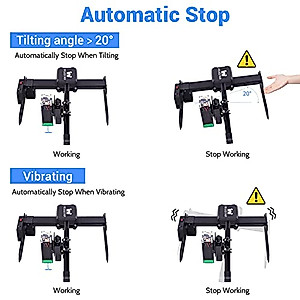 20W Portable Laser Cutter Engraver Machine, Mini Laser Engraving Cutting Machine IKLESTAR T2, 5W Optical Power DIY Laser Engraver for Wood Metal, 0.01mm Accuracy, 7.9'' x 7.9'' Woring Area