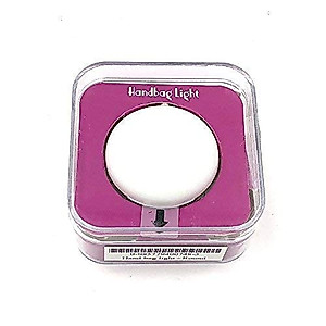 Purse LED Light, handbag, 2 Pack Bundle, One Round + One Heart Shaped. Handbag, bag, Original Gift (White) Key Chain Illuminator, Leash Included