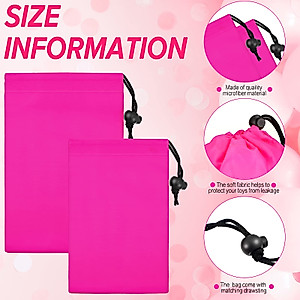 15 Pieces Adult Toy Storage Bags Microfiber Drawstring Storage Bags 2 Sizes Multi Purpose Toy Storage Bags Foldable Adult Toy Organizer Ditty Bag Microfiber Pouch for Toys Clothes Cosmetic Travel