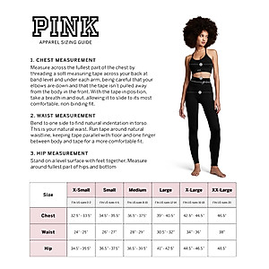 Victoria's Secret Women's Pink Logo Short Sleeve T-Shirt, Women T Shirt, Logo Pink, (XL)