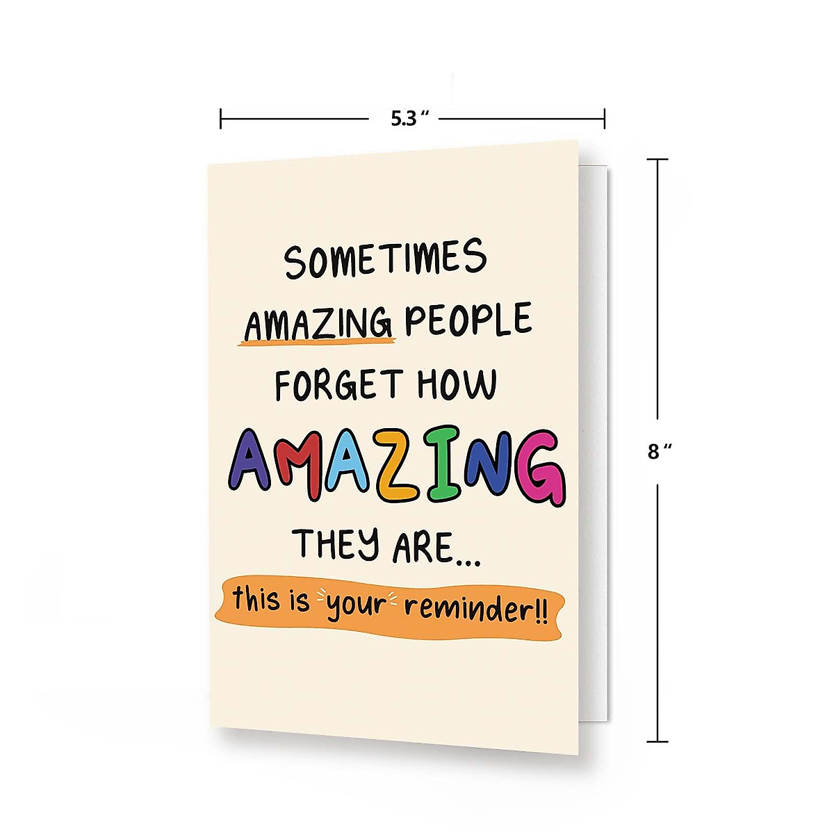 MQMRYeto Amazing People Remind Card, Goodbye Card, Coworker Leaving Card, Colleague Congrats Card, Friendship Thank You Appreciation Card for Teacher or Nurse, Proud of You Card Friend