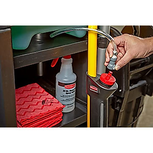 Rubbermaid Commercial Products Pulse High-Capacity Liquid Caddy, 2-Gallon, Compatible with Rubbermaid Pulse System Mopping Equipment, 14-1/8" x 8-3/4" x 10-5/8", White