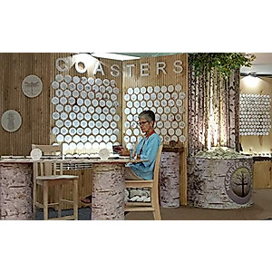 Mixed Shells Absorbent Drink Coaster set - Handmade by McCarter Coasters - 4.38 inch (4pc)