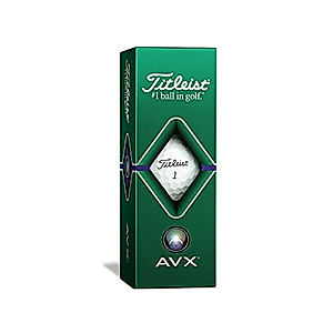 Titleist AVX Golf Balls, White, (One Dozen)