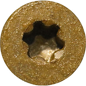 Jake Sales #14 x 7 Bronze Coated Multipurpose Wood Screw Torx/Star Drive Flat Head (1 Pound - 22 Approx. Screw Count) Exterior Coated - ACQ Compatible Wood Screws