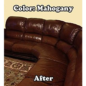 Blend It On Leather Max Large Project 8 Ounce Jar Refinish for Your Furniture, Jacket, Sofa or Car Seat, (Dark Brown) Super Easy Instructions, Restore Any Material, Bonded, Pleather, Genuine