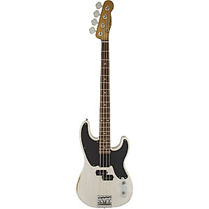 Fender Mike Dirnt Road Worn Precision Bass, White Blonde, Rosewood Fingerboard
