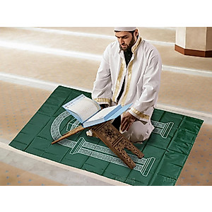 Anlising 5PCS Portable Muslim Prayer Mat, Muslim Travel Prayer Mat with Compass,Pocket Prayer Mat,Islamic Prayer Mat,Portable Foldable Prayer Rug,Muslim Prayer Mat,Islamic Pocket Prayer Rug(5 Colors)