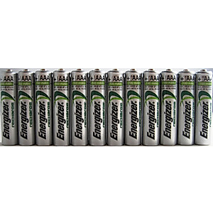 Pack of 20 Energizer NH12 800 mAh NiMH AAA Pre-Charged Rechargeable Battery - Bulk Pack