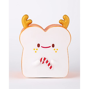 MIVANI Kids Toast USB Rechargeable Night Light, Touch Sensor, 1 Hour Timer, LED Silicone Night Light, Toddler Boy Nursery Nightlight, Cute Teen Girl Gift, Kawaii Room Decor