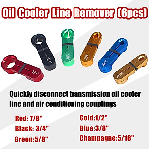 Fuel Line Disconnect Tool Set - Master Quick Disconnect Tool for AC Fuel Line System, Red