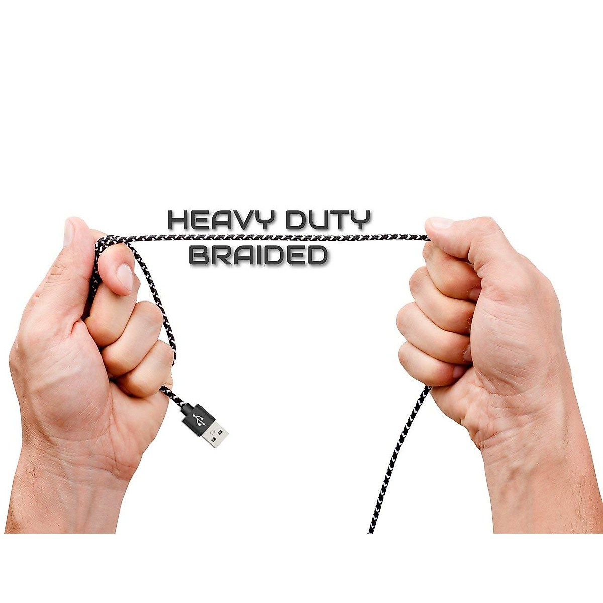 AGOZ PS4 Micro USB Charger Cable, Braided Heavy Duty Micro USB Fast Charger Cable Charging Cord for Sony PlayStation 4 Slim PS4 Dualshock 4 Controller and Xbox One Controller (4ft)