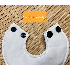 Yu~'s north Bird Collar Anti Bite Elizabethan Recovery Cone, Neck Protector for Feather Plucking, Skin-Friendly Neckwear Full Body Shield Parakeet Conure Cockatiel (Purple, S), white, B2