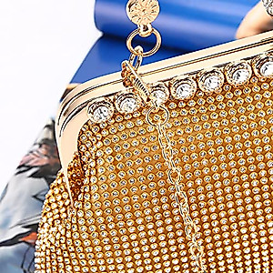 seropian Women's Rhinestone Bag Sparkling Chain Handbag Evening Clutch Purse Small Evening Formal Bag for Wedding,Party,Club