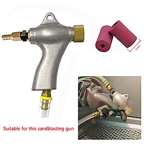 Sandblaster Gun Nozzles 10Pcs Tip Sand Blaster Replacement Cylinder Ceramic Abrasive Nozzles for Blasting (Pink)