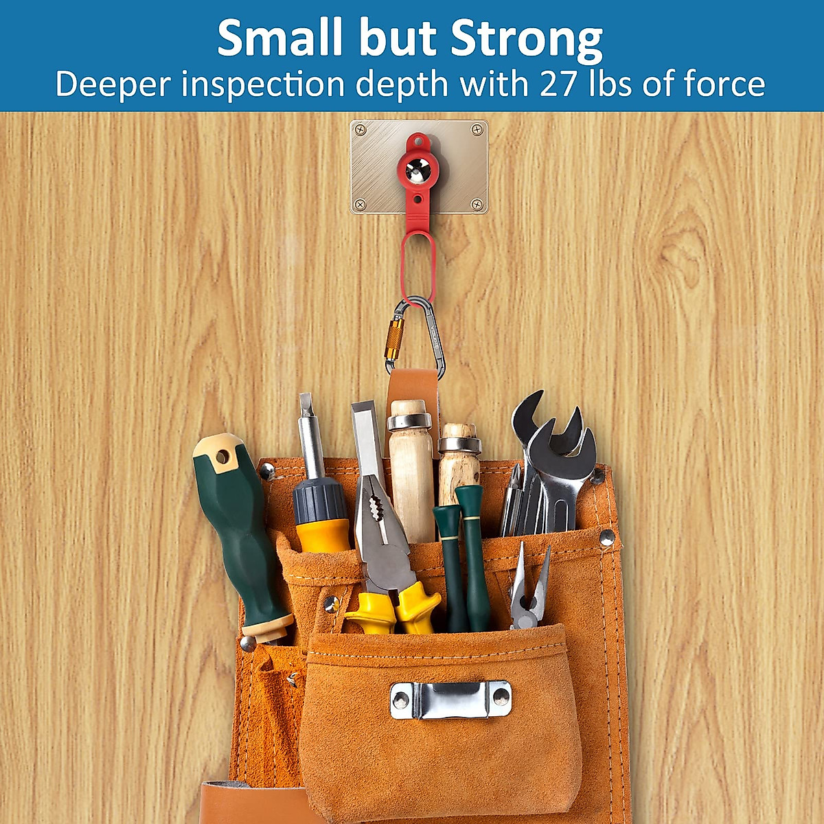 Stud Finder, RIUORKIE Stud Finder Wall Scanner Magnetic Stud Finder with 27 Lbs Pull Rare Earth Magnetic Studball, No Batteries Needed, Suitable for 5/8" Drywall, Plywood, Ceramic, Plank and Etc.