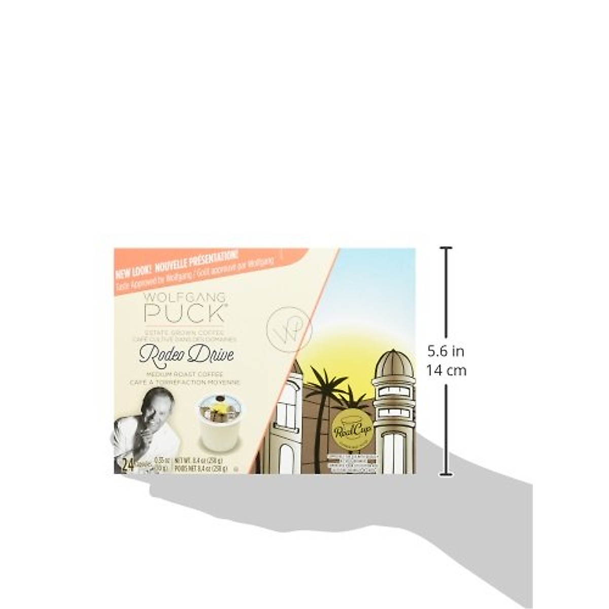 Wolfgang Puck Coffee Single Serve Capsules, Medium Roast, Compatible with Keurig K-Cup Brewers, Rodeo Drive, 24 Count (Pack of 1)