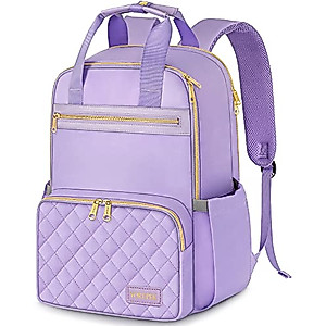 Carrying Case with Oculus Quest 2, Meta Quest VR Case for VR Headset with Elite Strap, Touch Controllers Accessories, Large Laptop Backpack for Women as Gift to Travel Outdoor and Home Storage, Purple