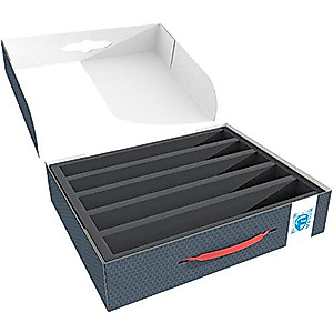 Feldherr 3 pcs Value Pack Storage Box 5 Slots for H0 Gauge - Vertical Compatible with Model Railway locomotives, Wagons and Vehicles