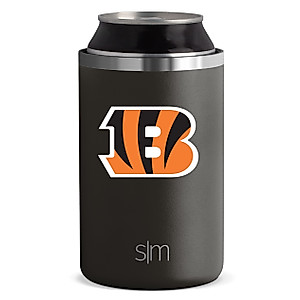 Simple Modern Officially Licensed NFL Cincinnati Bengals Gifts for Men, Women, Dads, Fathers Day | Insulated Ranger Can Cooler for Standard 12oz Cans - Beer, Seltzer, and Soda