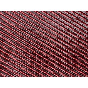 Red Carbon Fiber Color Hybrid Cloth (3k, 5.7oz)