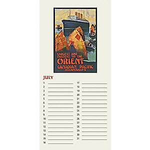 Travel the World Perpetual Calendar Birthday Anniversary Family Date Annual Reminders 5.5" x 11.5"