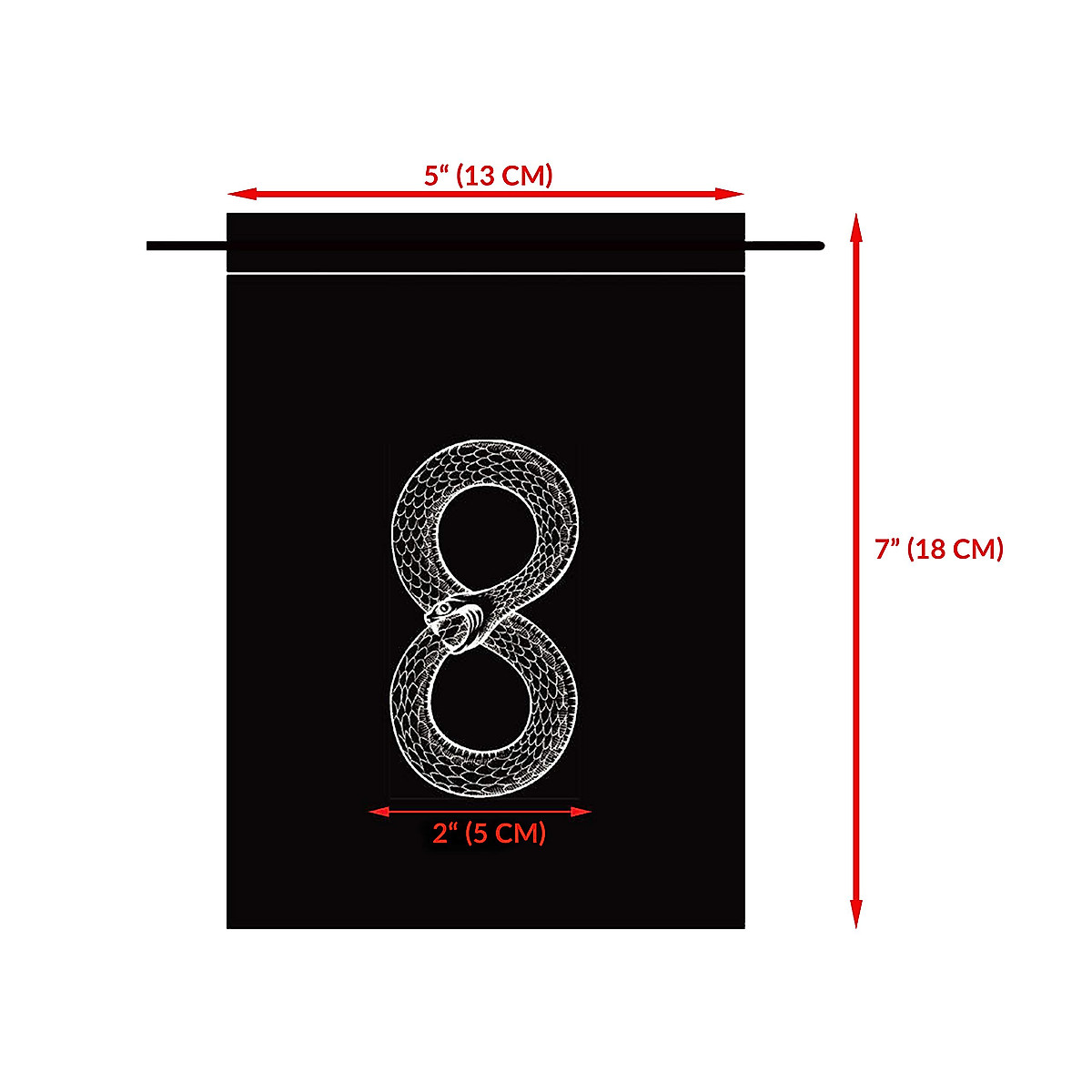 Miriyan Mystical Serpent Tarot & Dice Bag I Velvet & Satin Drawstring Pouch Ideal Size for Tarot Cards & Oracle Cards, DND, D&D, Dungeons and Dragons Accessories, Runes & Jewelry I Travel & Gift Bag