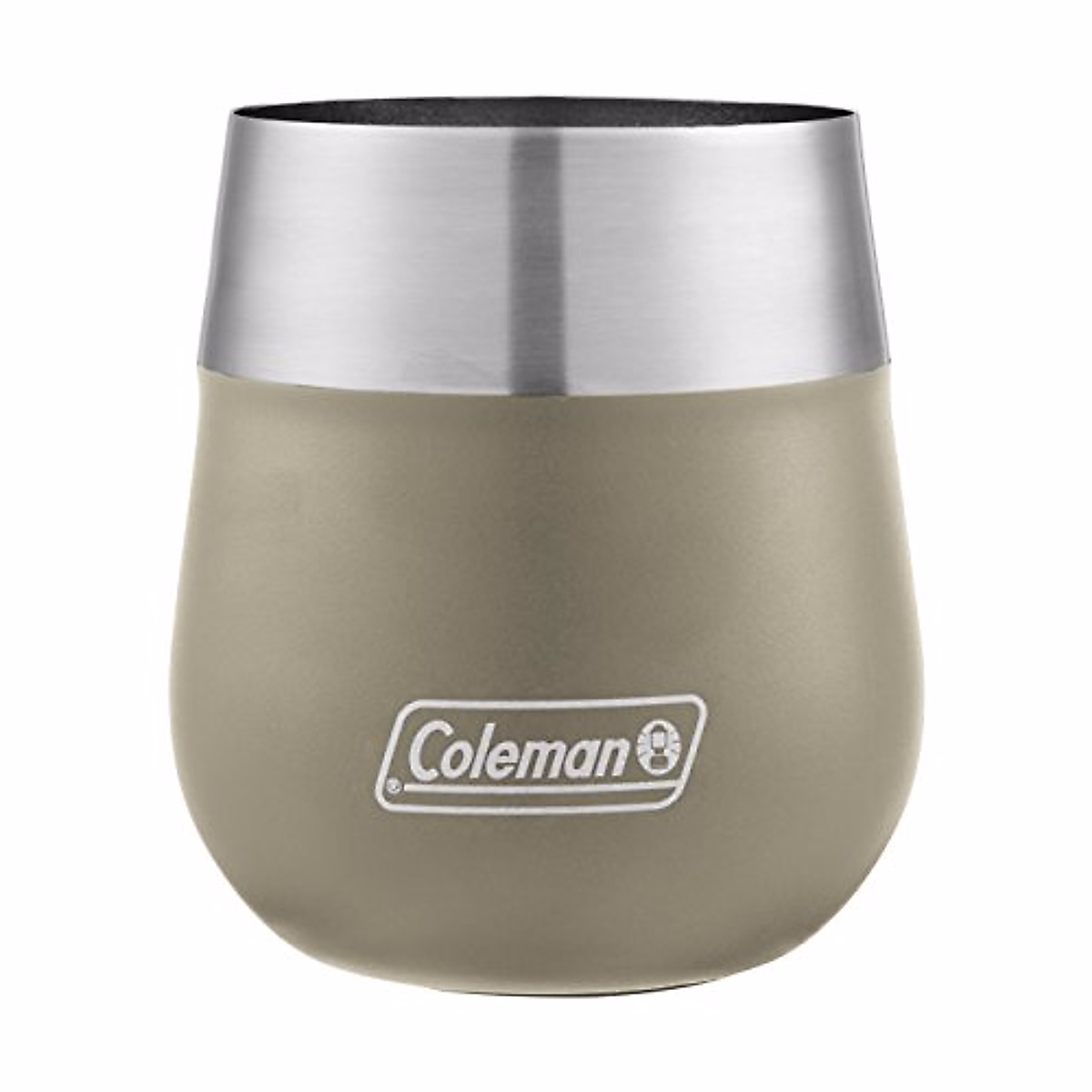 Coleman Claret Vacuum-Insulated Stainless Steel Wine Glass, 13oz Outdoor Wine Glass for Camping, Tailgating, Beach, Picnic & Backyard Patio