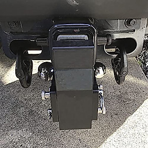 lifgarfe 2pcs 1/2inch Hammerlock Coupling Connector Link Safety Chain Adapter Connector Link Hammerlock Tow Hitch