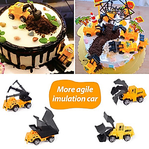 Refasy Birthday Party Decorations for Kids,Dump Truck Party Decorations Kits Construction Birthday Party Supplies Foil Balloons,Banner,Cake Toppers for 3 Year Olds Birthday Party